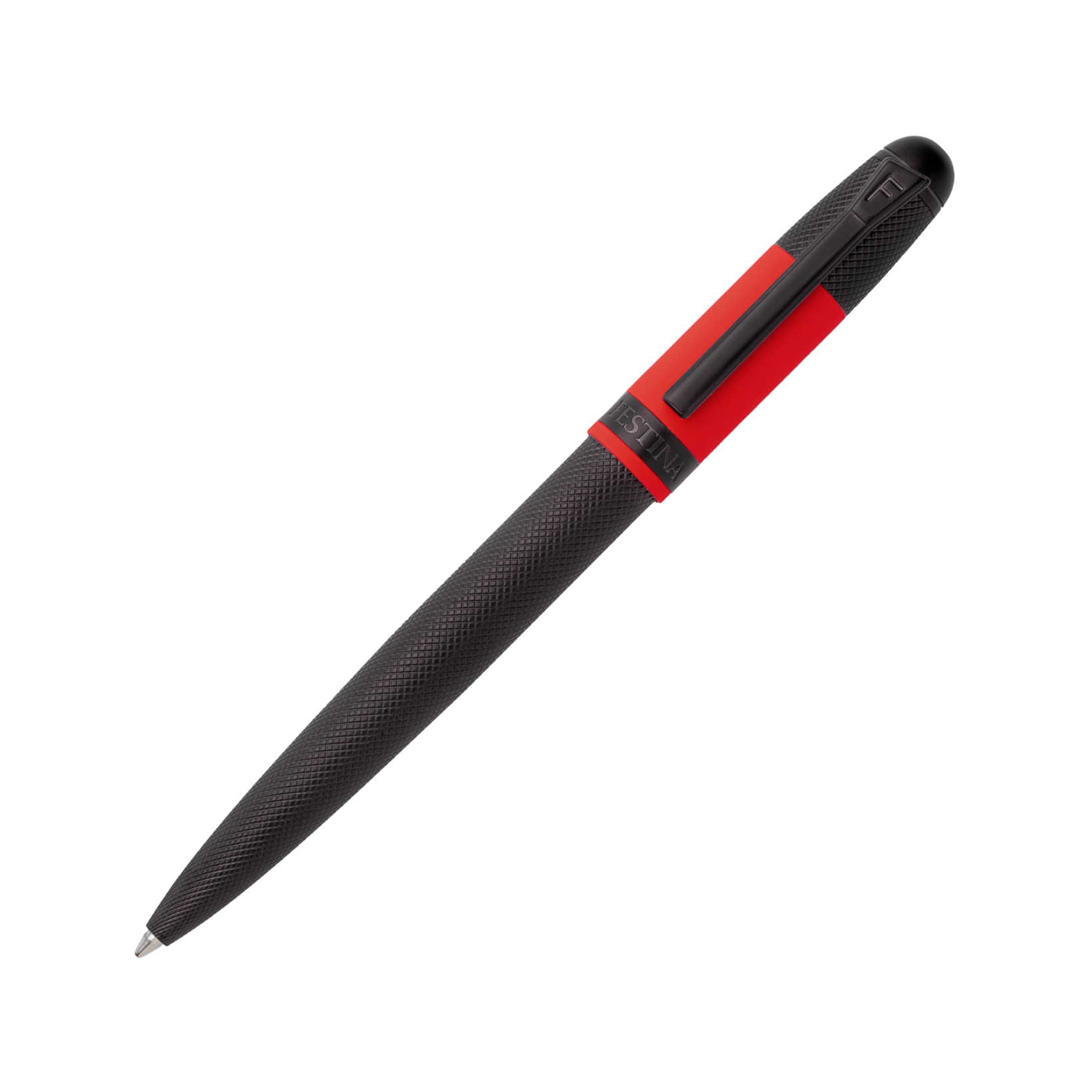 KLASSISCHER SCHWARZER STIFT MIT ROTER TINTE