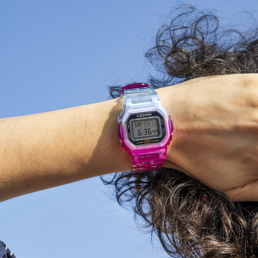 CALYPSO UNISEX'S PURPLE WATCH K5874/5