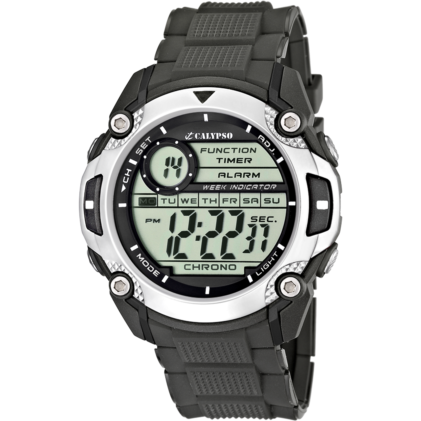 RELOJ CALYPSO DIGITAL FOR MAN K5577/1 NEGRO CORREA DE CAUCHO, HOMBRE RELOJ CALYPSO DIGITAL FOR MAN K5577/1 NEGRO CORREA DE CAUCHO, HOMBRE