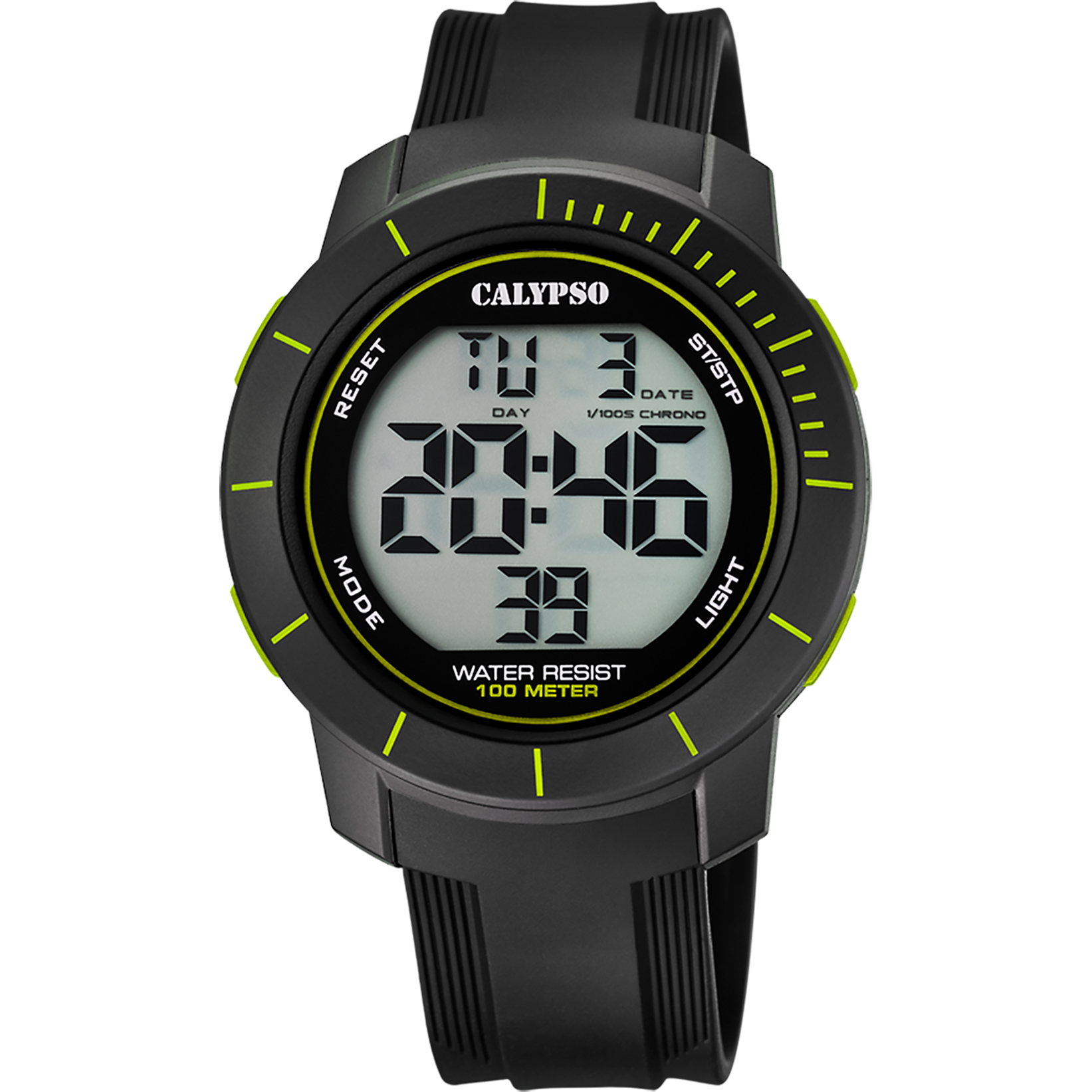 RELOJ CALYPSO COLOR SPLASH K5839/1 NEGRO CORREA DE CAUCHO, HOMBRE