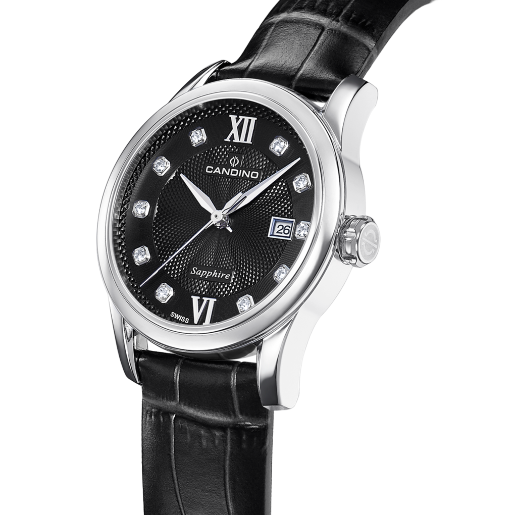 Swiss women's Candino watch, black. collection Lady Elegance. C4736/4