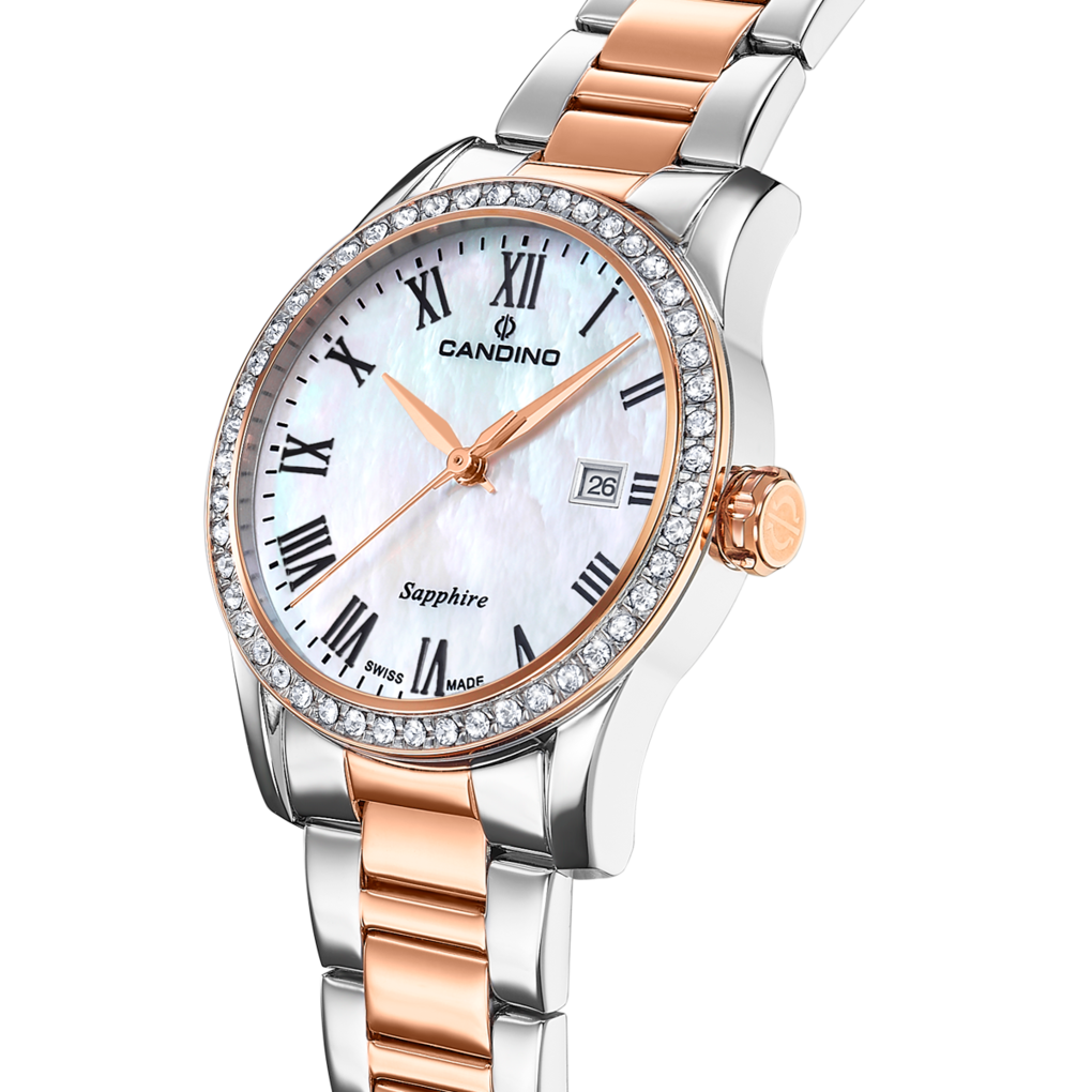 Swiss women's Candino watch, beige. collection Lady Elegance. C4741/2