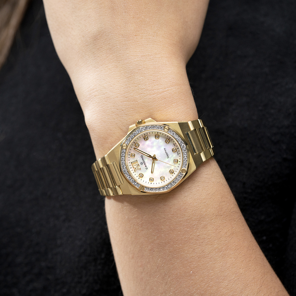 Beiger damenschweizer uhr Candino Lady Elegance. C4755/1