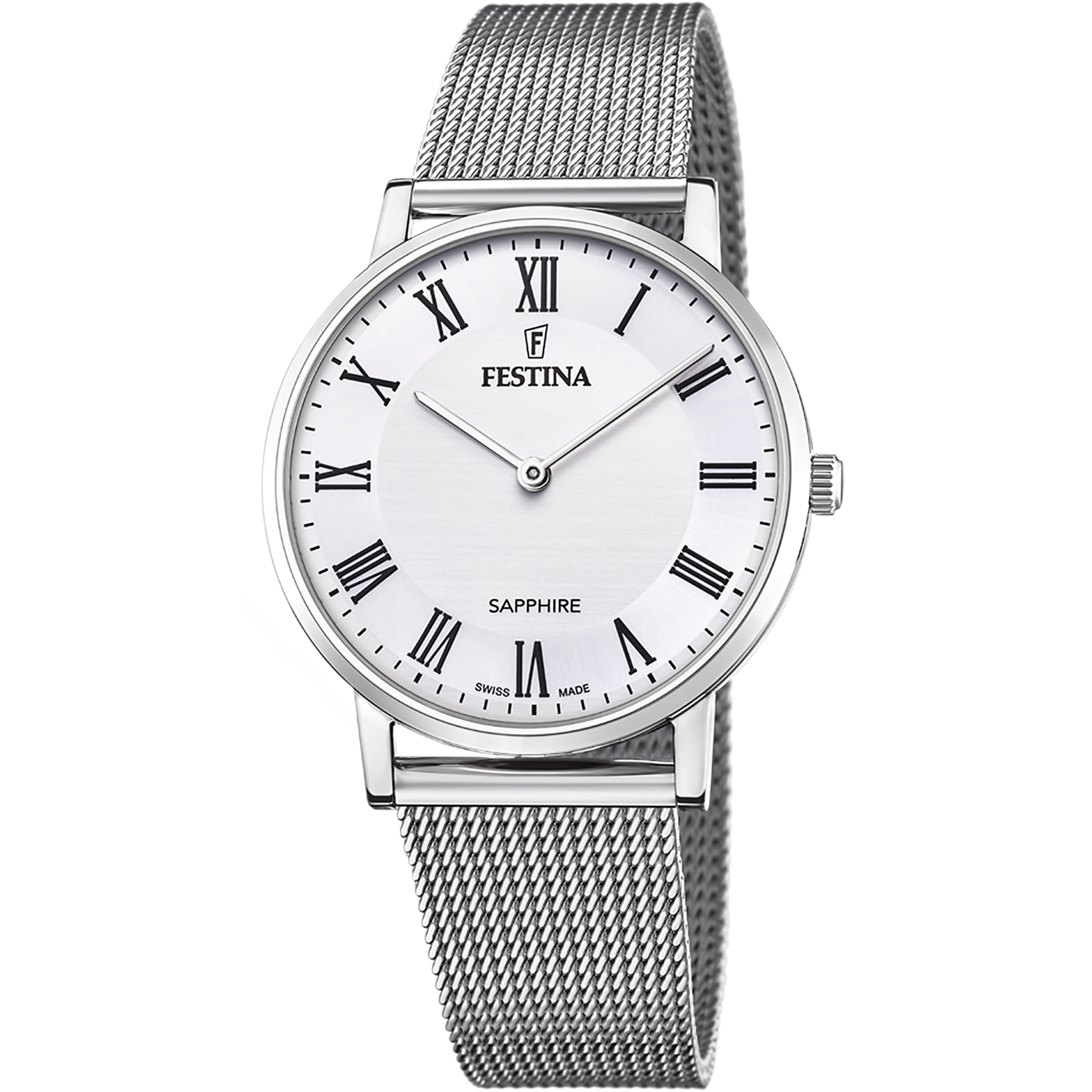 OROLOGIO FESTINA F20014/4 BLANCO CINGHIA ACCIAIO, UOMO
