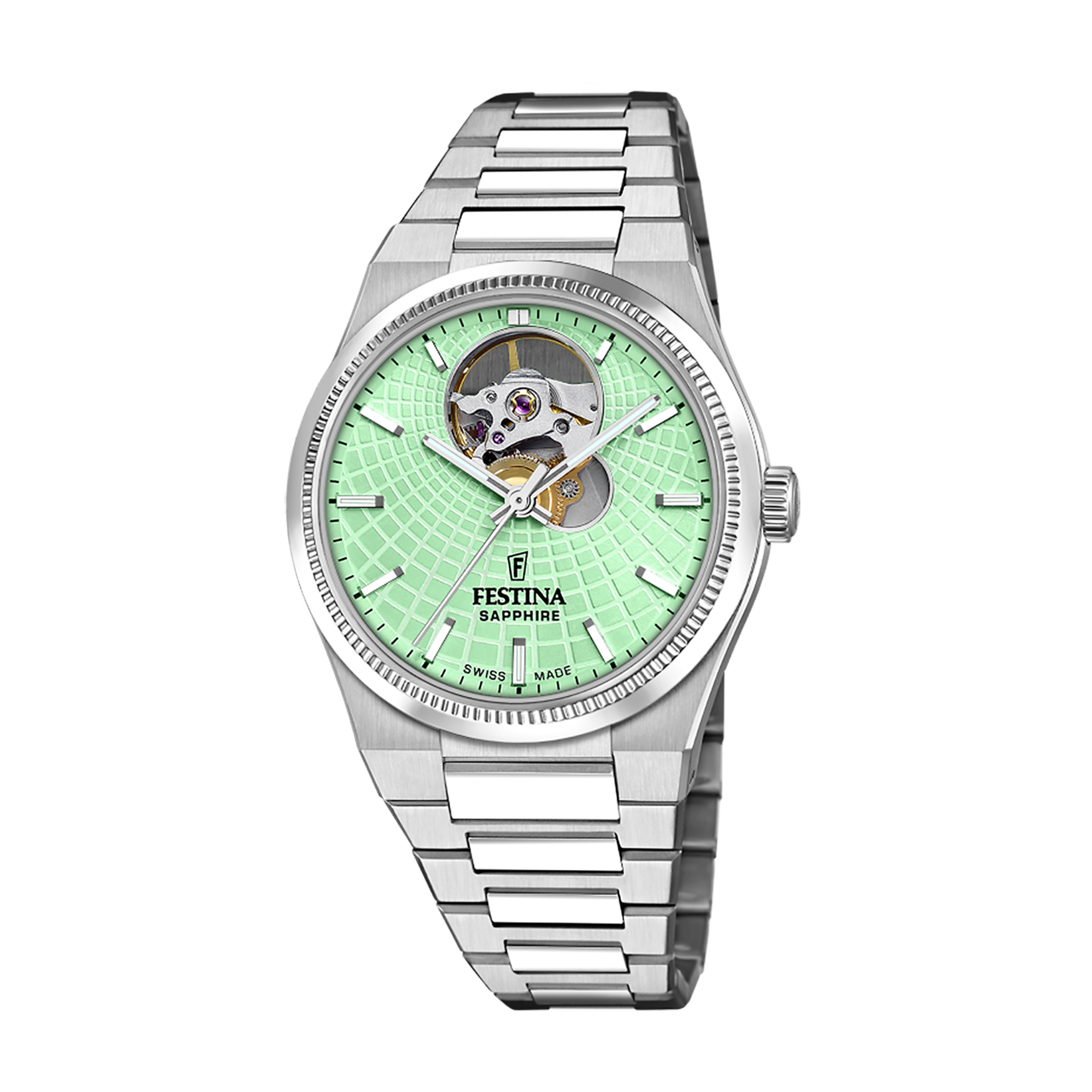 MONTRE FEMME FESTINA SWISS MADE RIVÉ F20054/3 VERTE