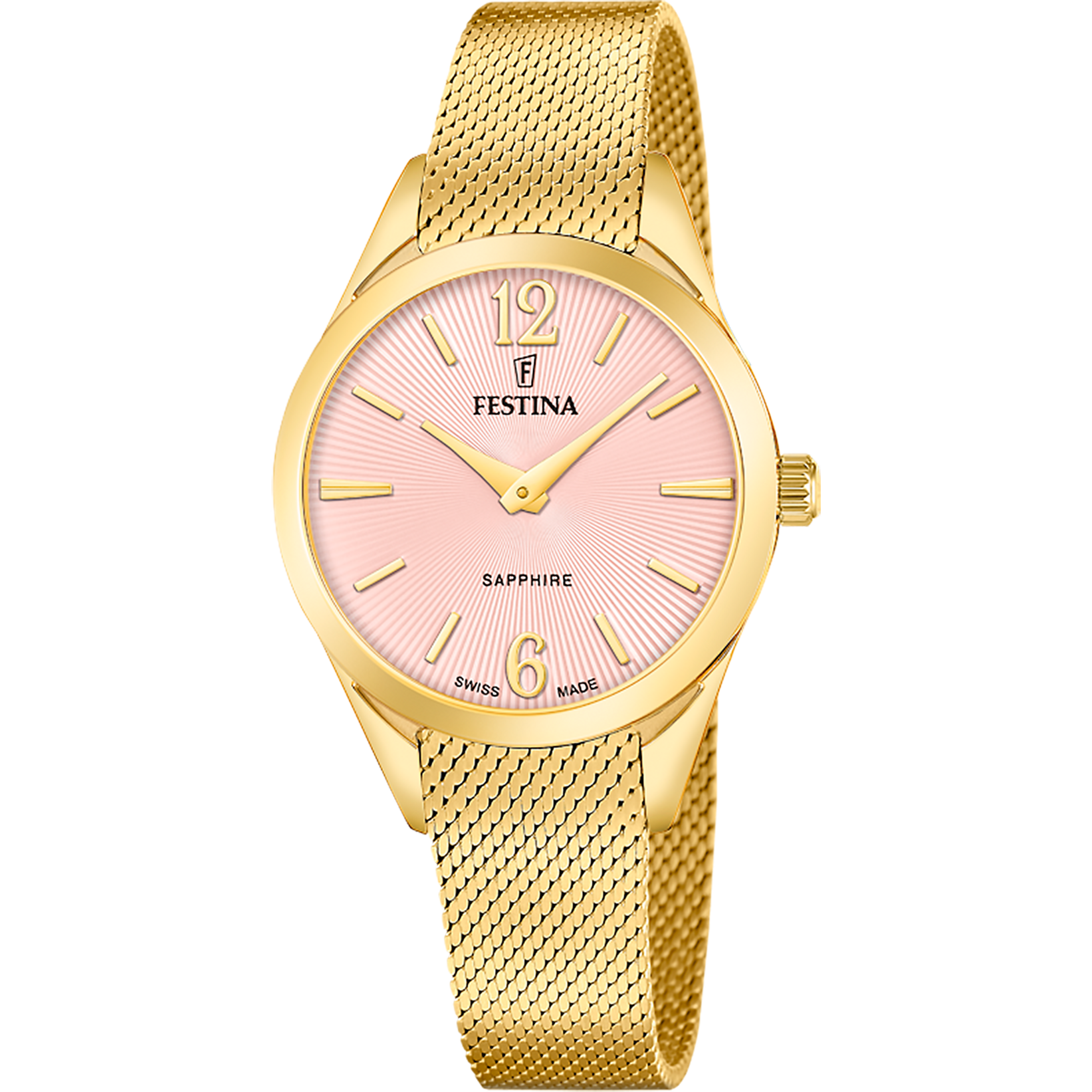 FESTINA SWISS MADE WOMEN'S PINK GRACE STAINLESS STEEL WATCH BRACELET ...