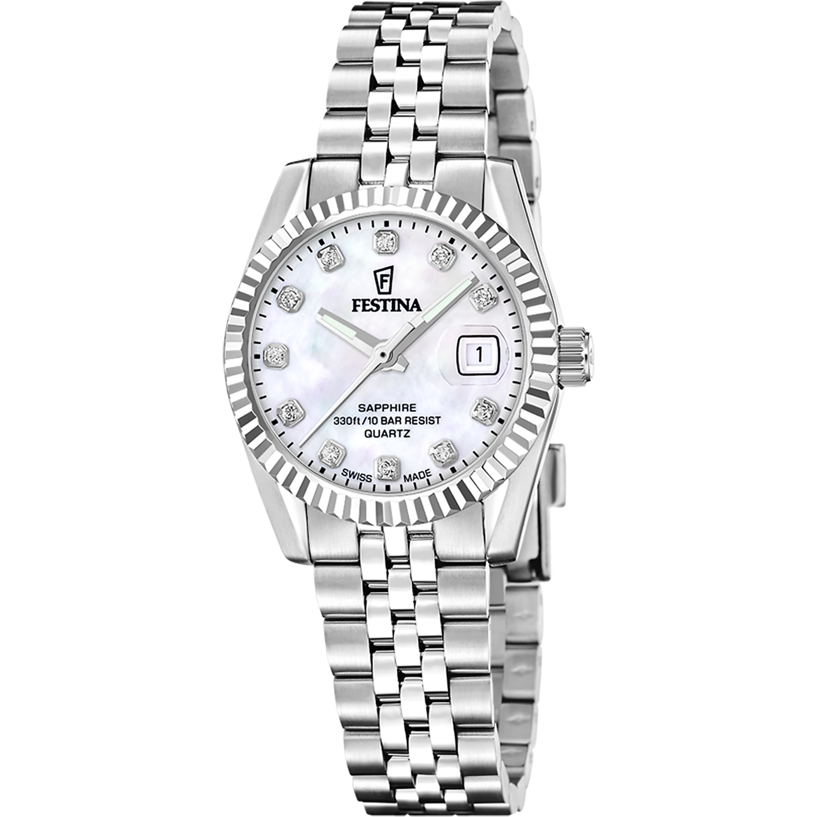 Women’s Festina Swiss Made Classic Steel watch F20087/1