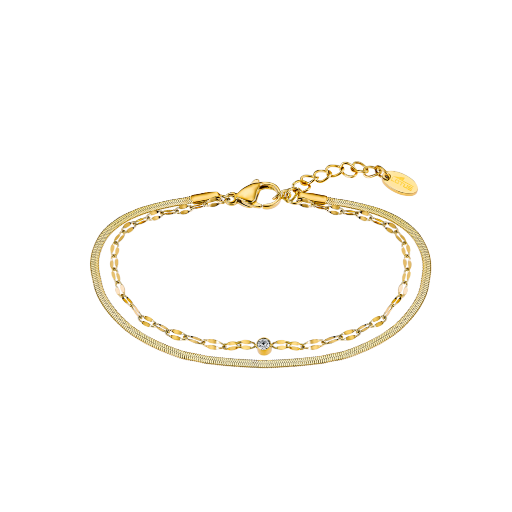 RELOJ DE MUJER 2GETHER NACAR CON BRAZALETE DE ACERO 19009/1