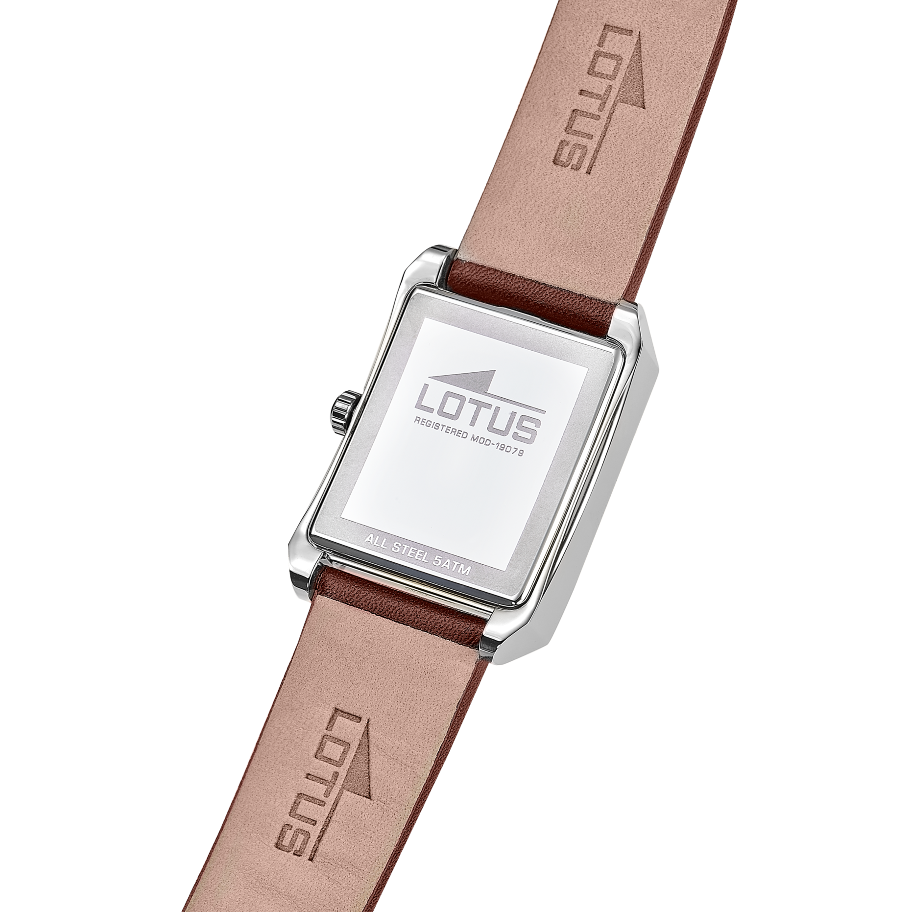 RELOJ LOTUS SQUARE SERIES 19078/2 DORADO CORREA DE PIEL, HOMBRE