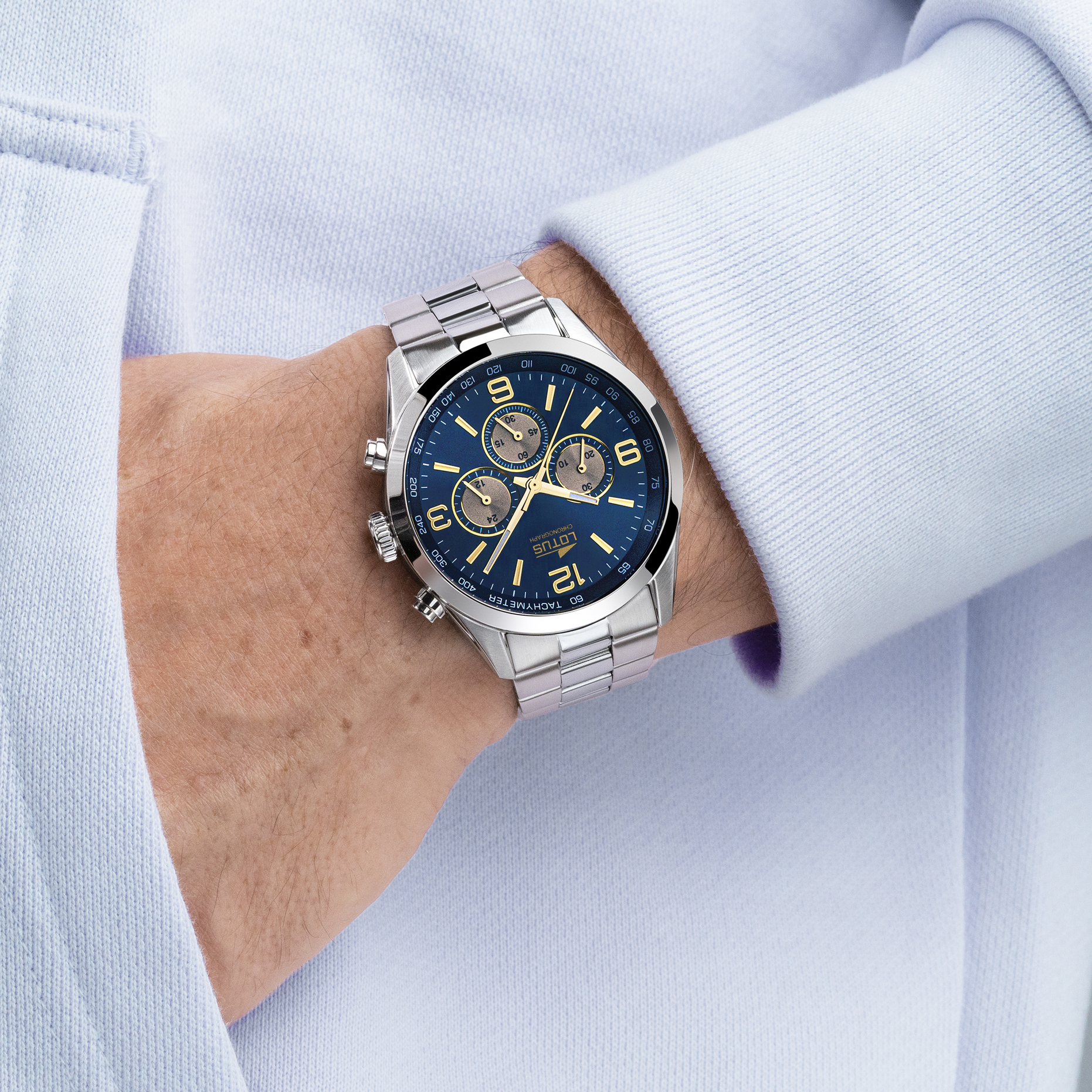 Reloj de hombre Lotus Minimalist con esfera azul 18152/G