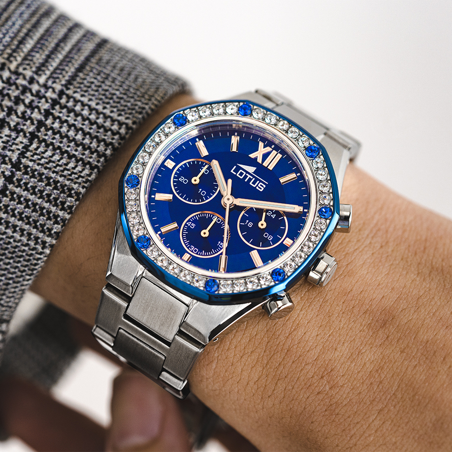 Reloj de mujer Lotus Excellent con esfera azul 18872/2