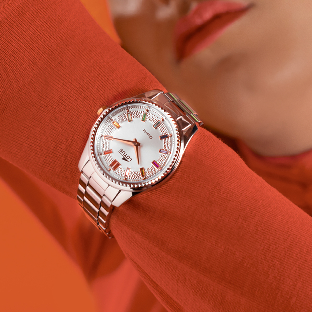 MONTRE LOTUS 18898/2 GREY SILVER, FEMME