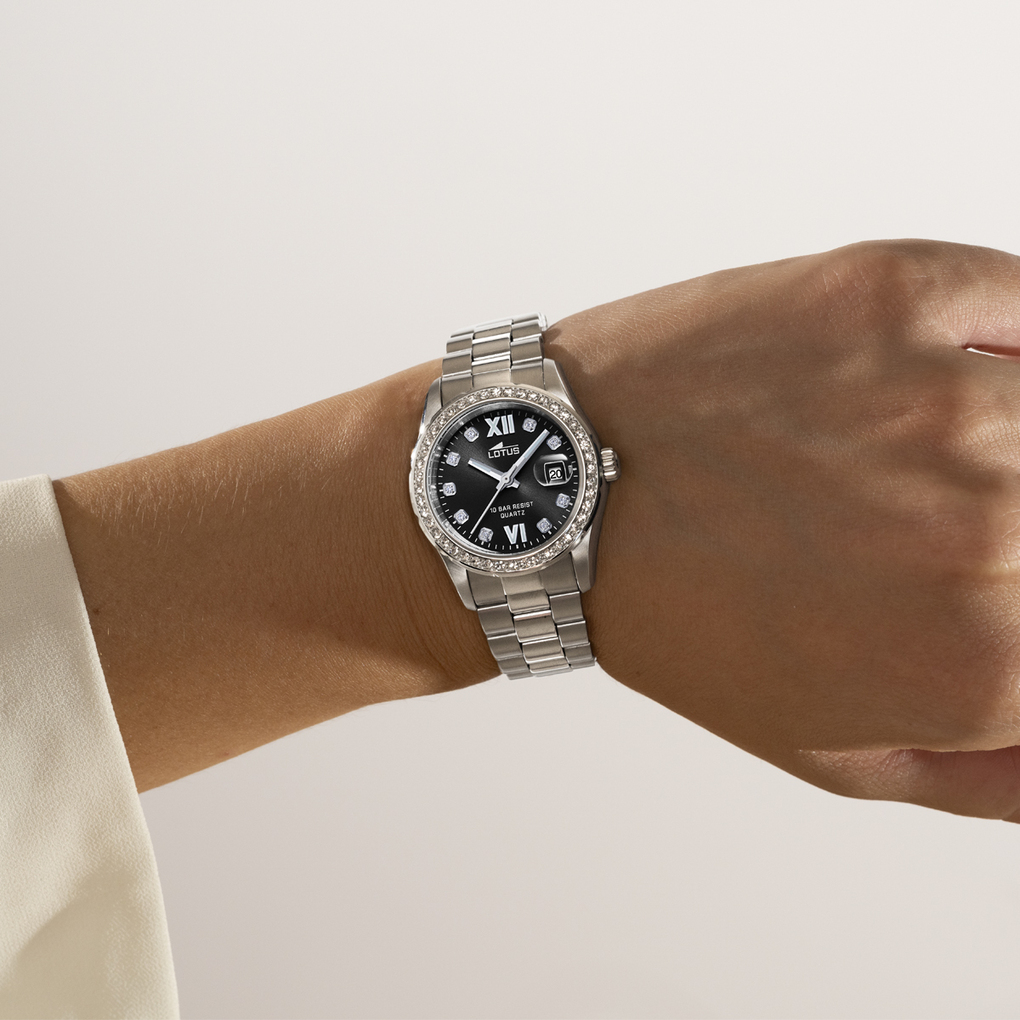 RELOJ DE MUJER LOTUS FREEDOM CON ESFERA NEGRA 18933/4