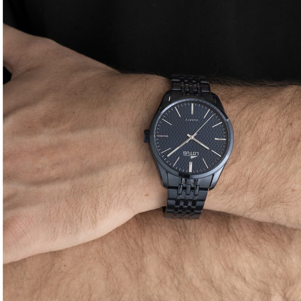 MONTRE LOTUS MINIMALIST FOR HIM 19069/1 BLEU, BRACELET D’ ACIER ...