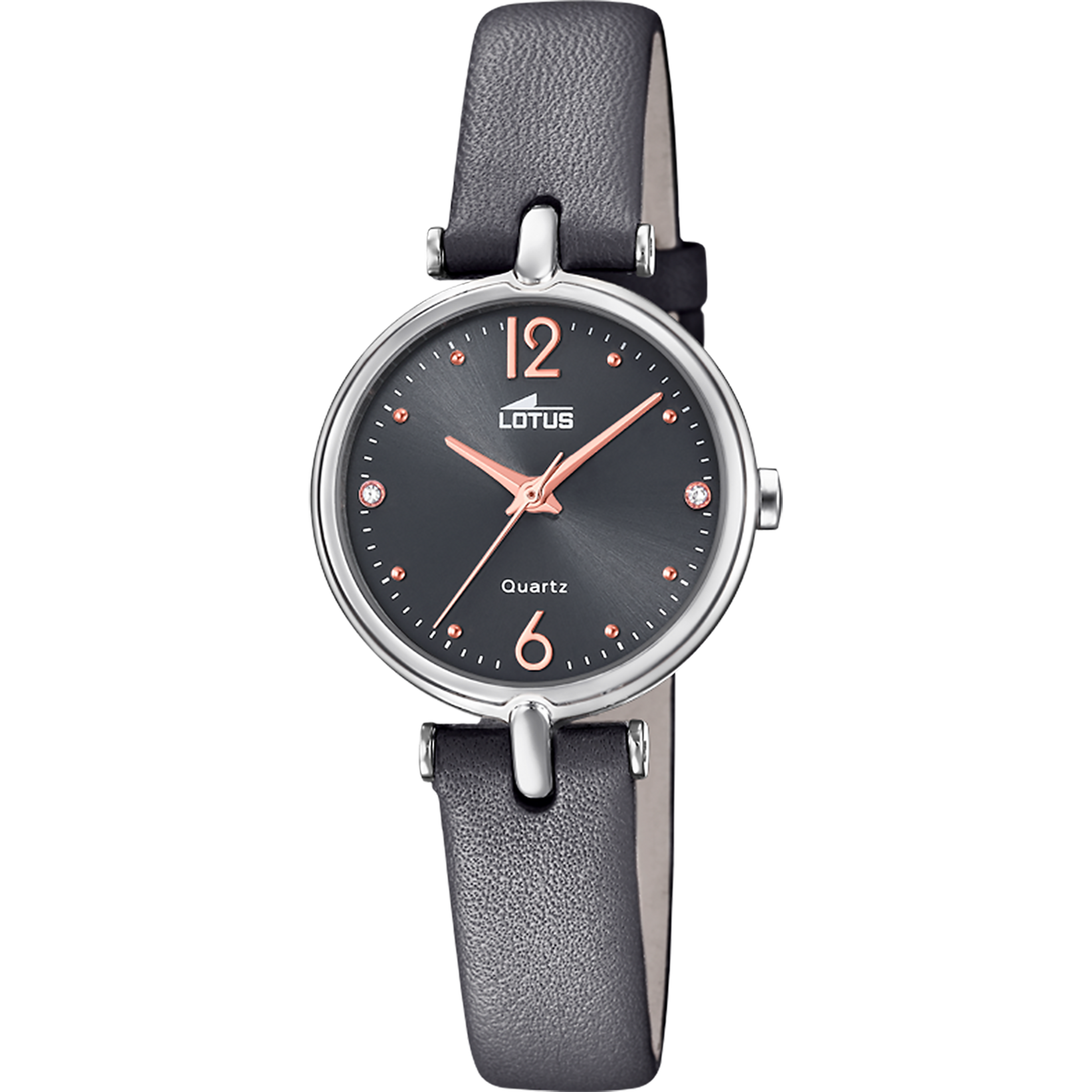 RELOJ LOTUS 18458/D NEGRO CORREA DE CUERO, MUJER