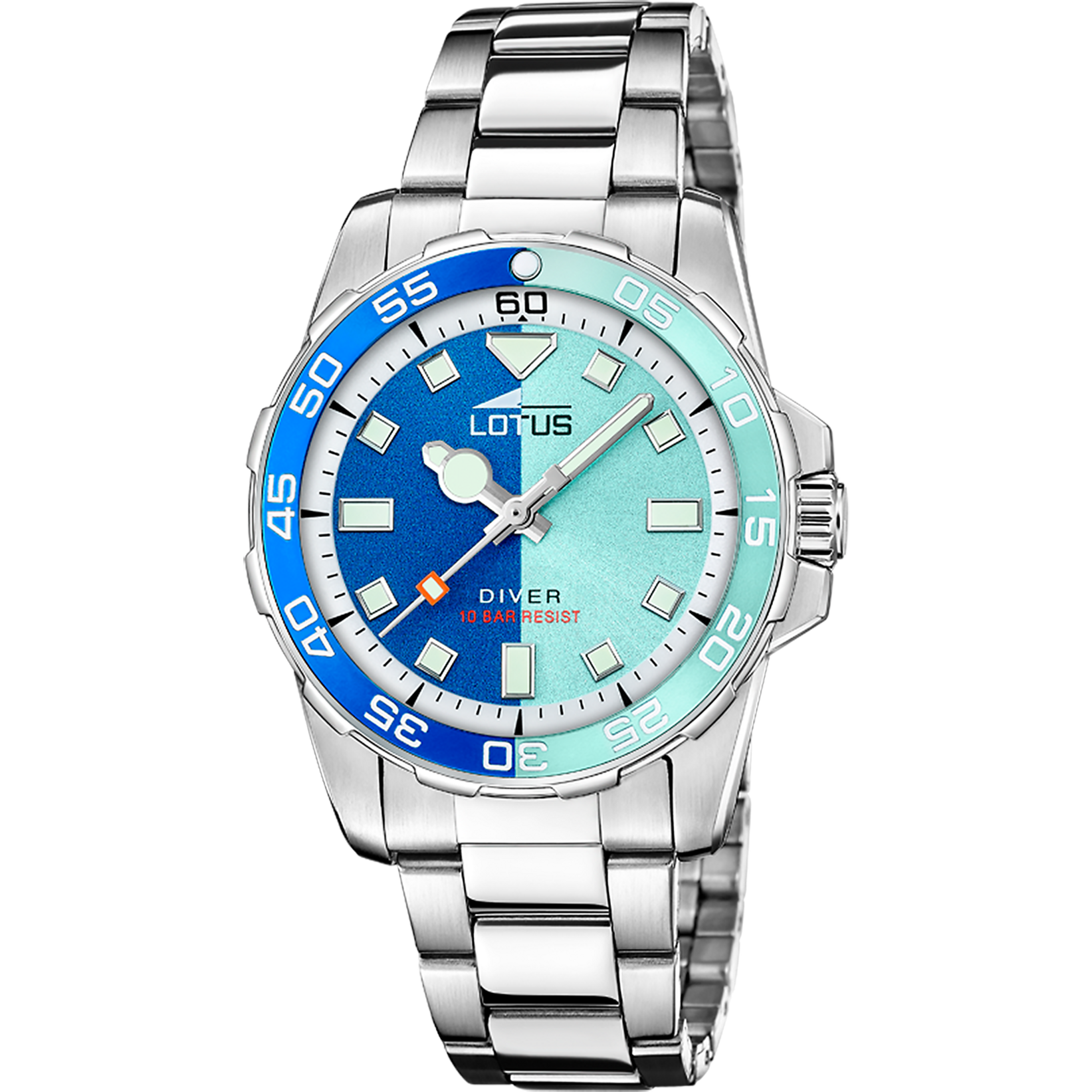 RELOJ LOTUS TRENDY 18936/4 AZUL BRAZALETE DE ACERO INOXIDABLE, MUJER