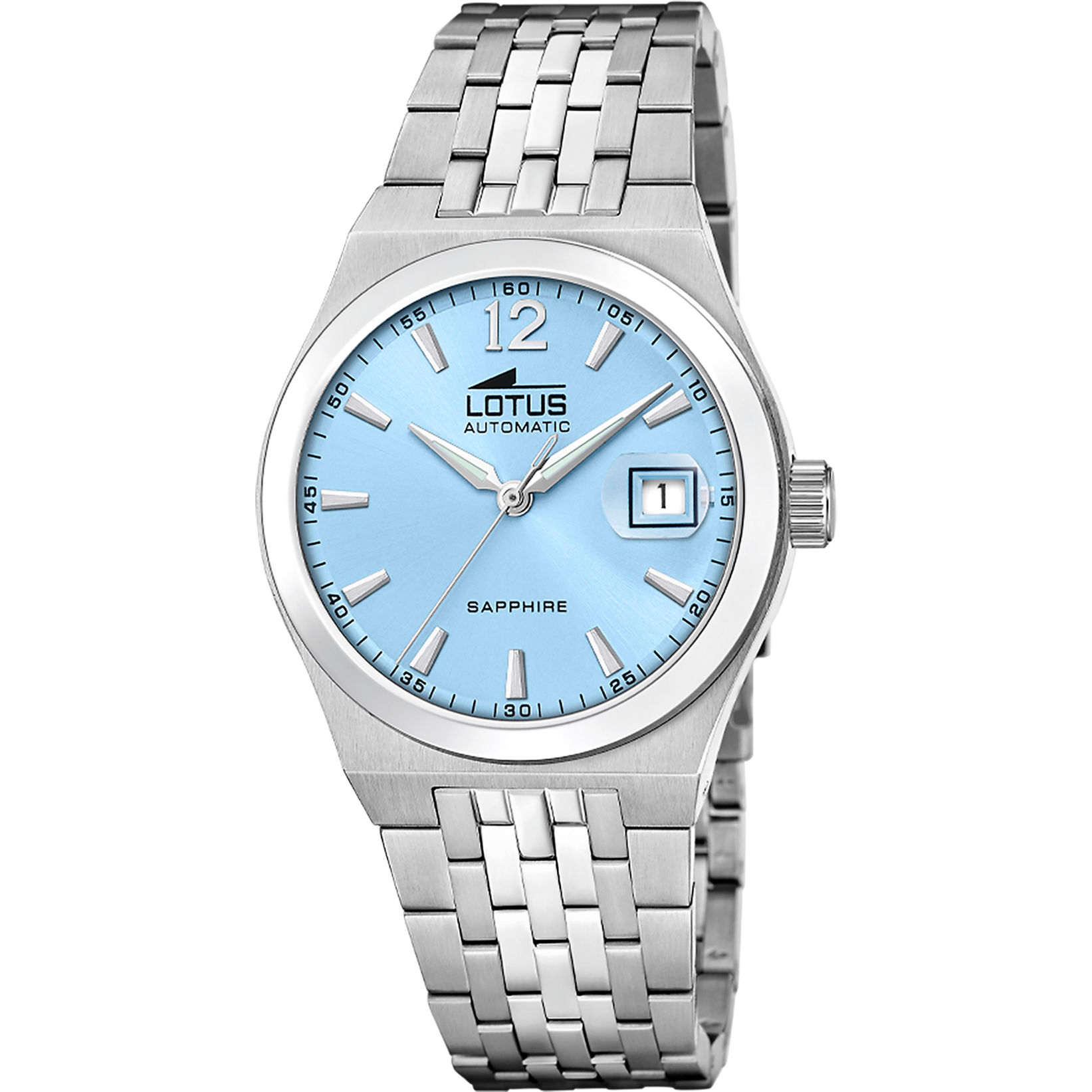 LOTUS MEN'S BLUE AUTOMATIC STAINLESS STEEL WATCH BRACELET 19000/2