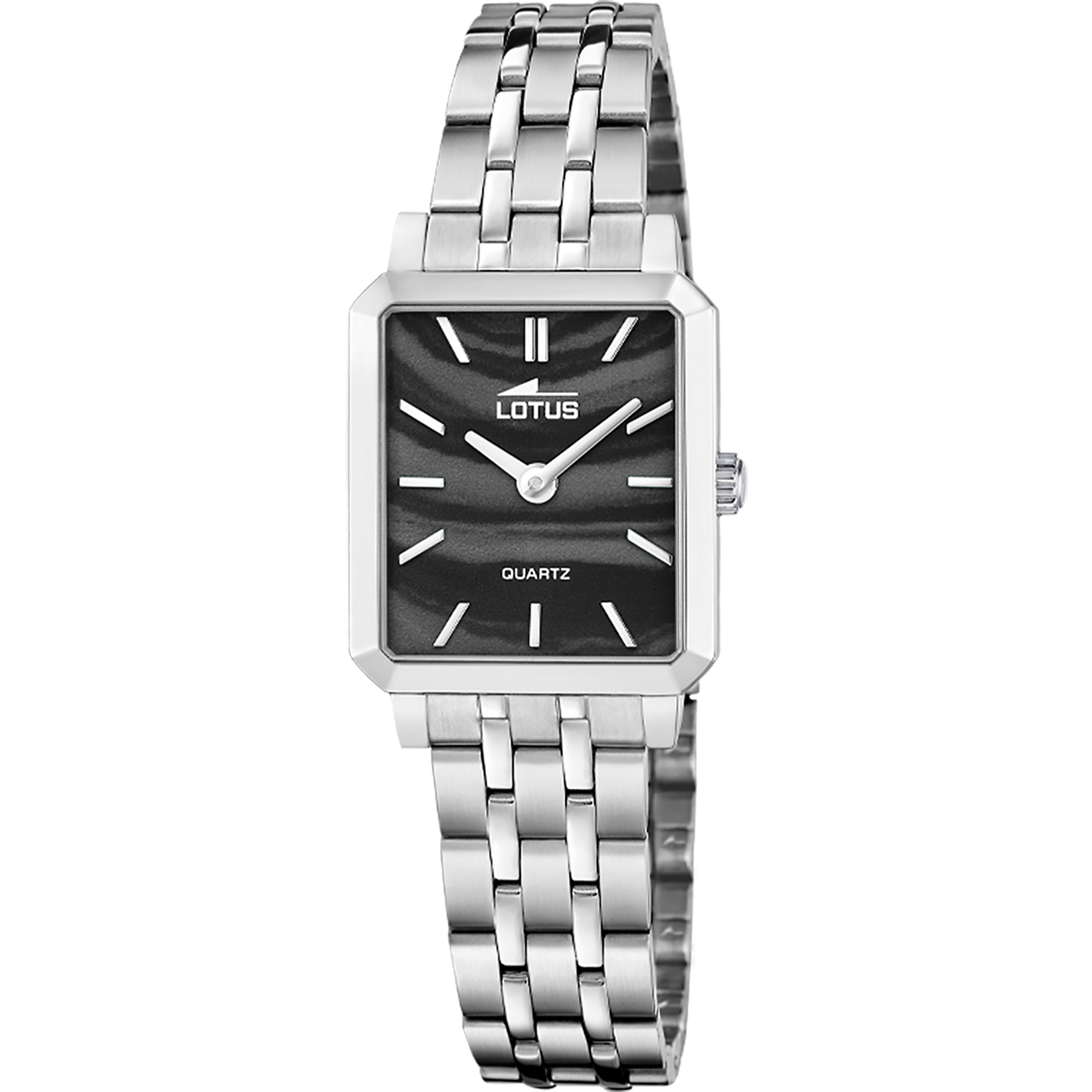 RELOJ DE MUJER LOTUS 2GETHER 19008/5 CON ESFERA NEGRA Y CORREA DE ACERO