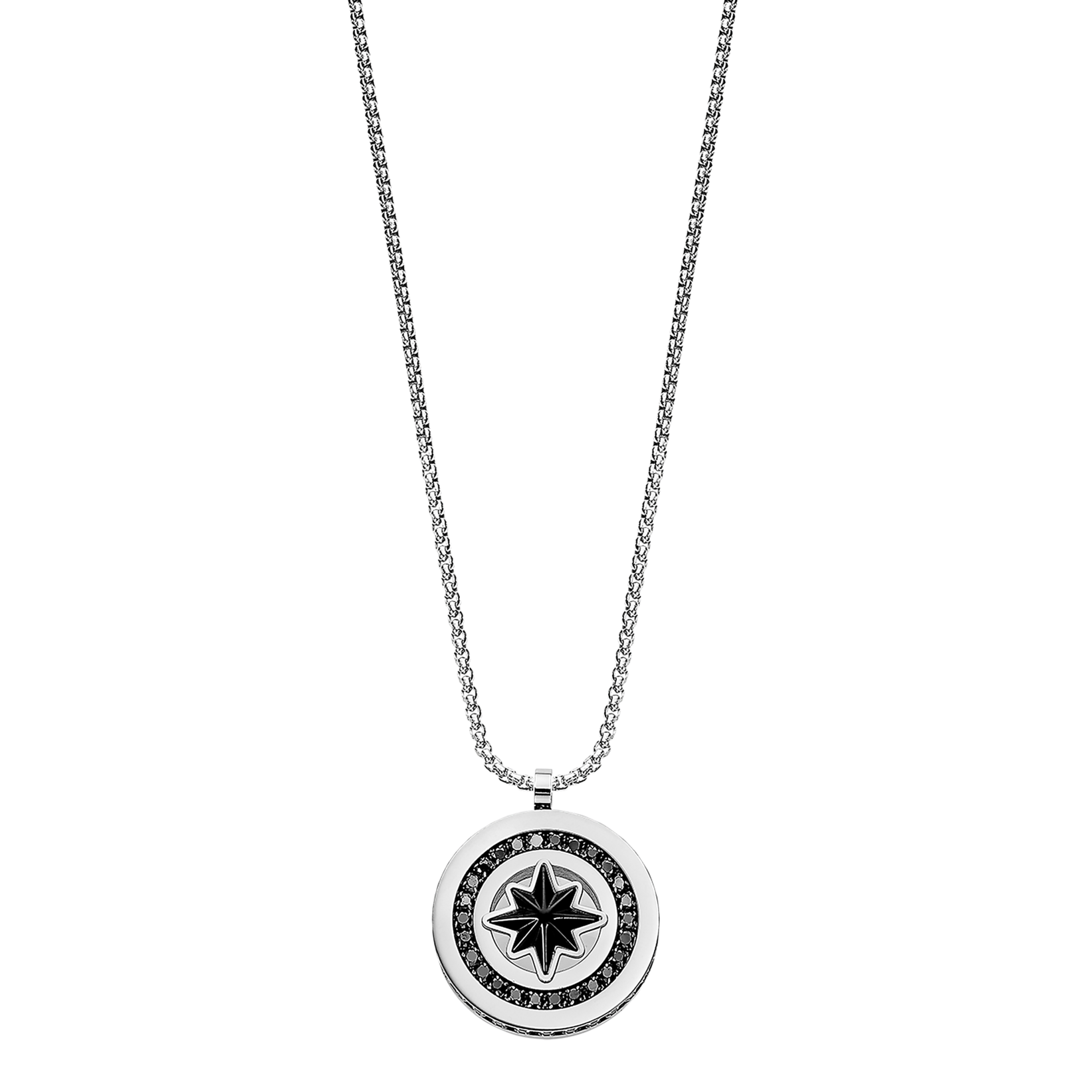 COLLAR FANTASÍA LOTUS STYLE MEN IN BLACK LS2368-1/1 ACERO INOXIDABLE ...