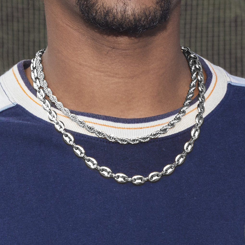 LOTUS STYLE MEN'S STAINLESS STEEL CHAIN NECKLACE LS2140-1/1