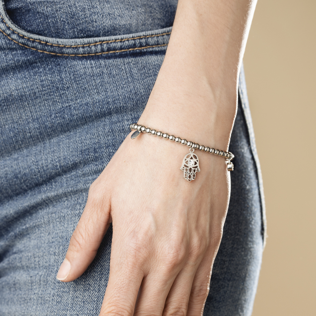 BRACCIALETTO MANO DI FATIMA LOTUS STYLE LS2170-2/3 ACCIAIO INOSSIDABILE ...