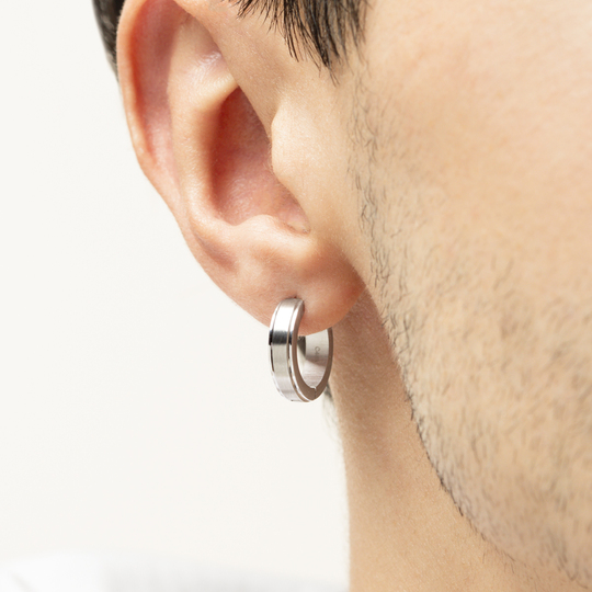 Stainless steel mens earrings store